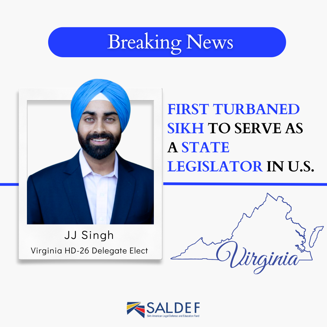 Historic Milestone for Sikh Americans – Congratulations JJ Singh! - SALDEF